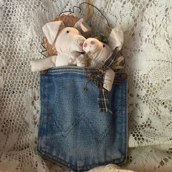 Accents | Vintage Crafted Pig Wall Hanger | Poshmark